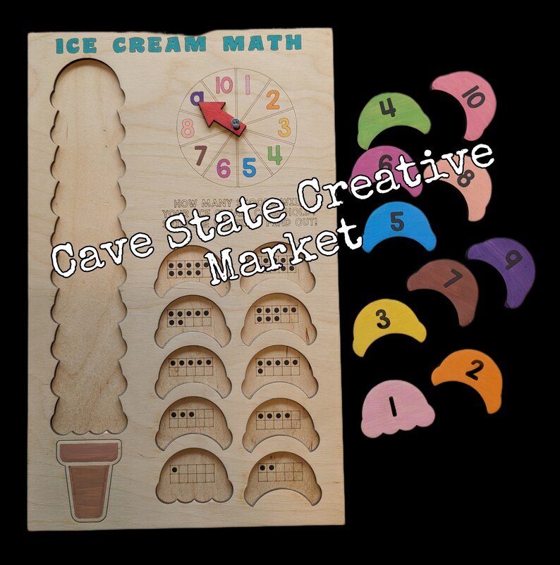 Ice Cream Math Counting Game (digital Download Only) - Etsy