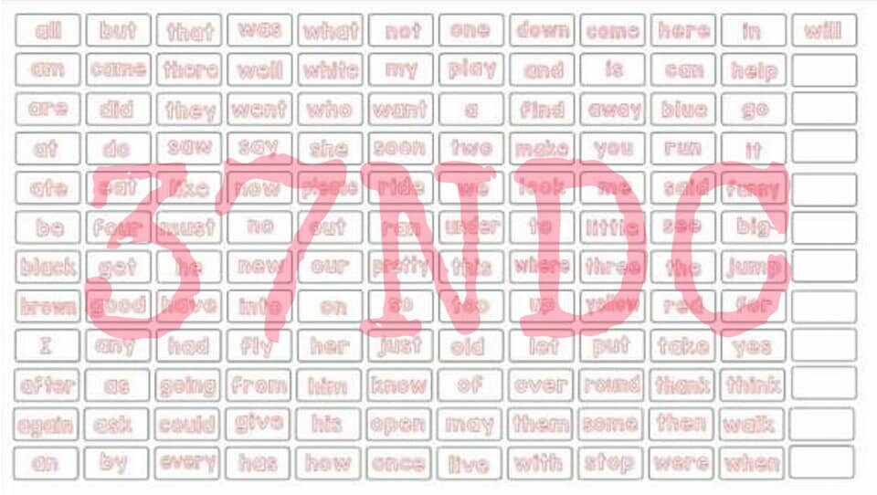 Dolch Sight Word Sentence Builder Board SVG CUT FILE Only - Etsy