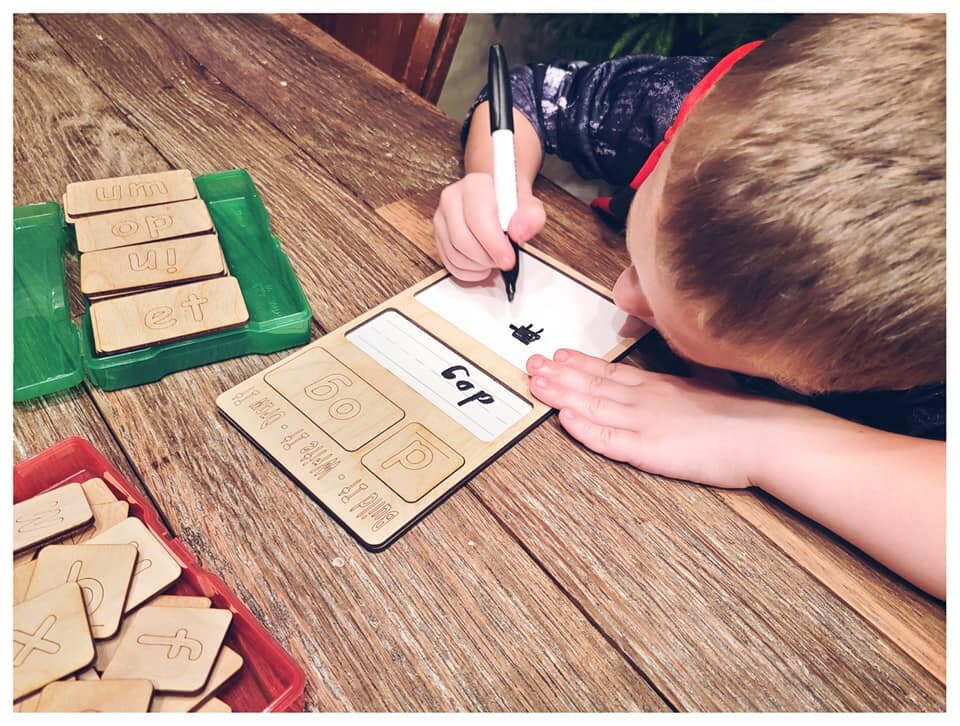 CVC Word Building Board SVG Cut File | Etsy