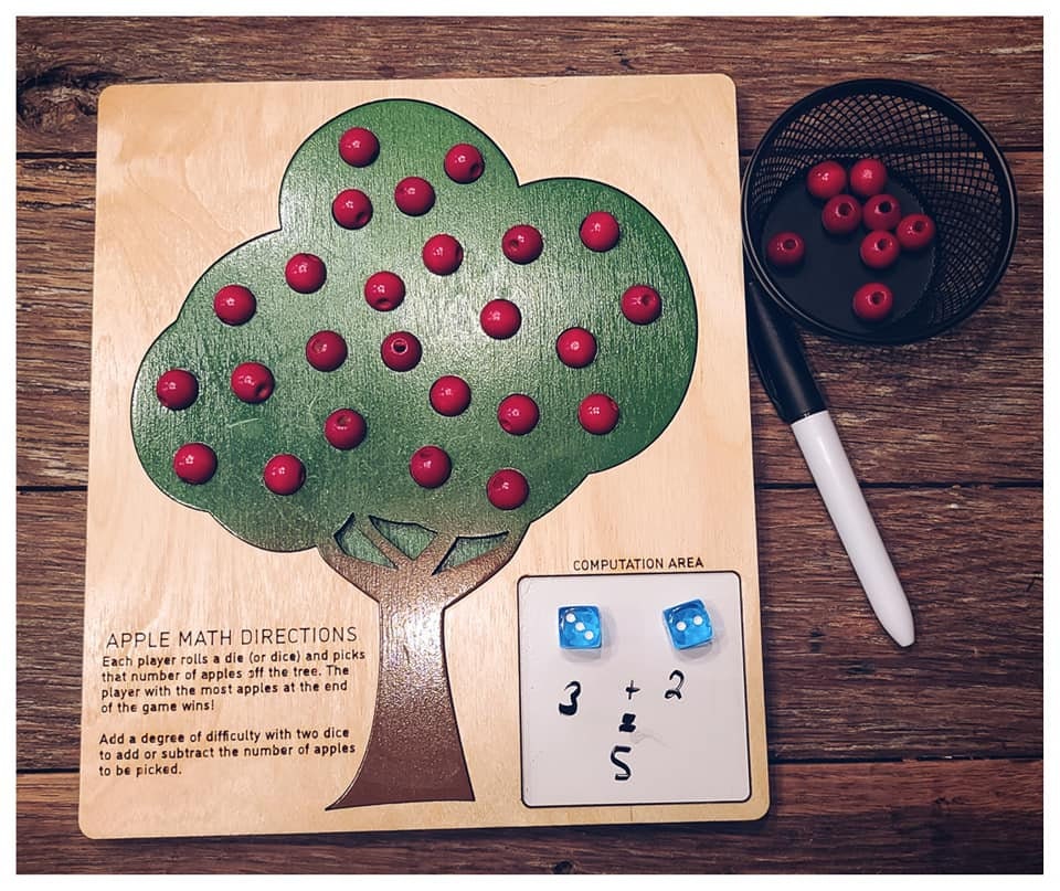 Apple Math Counting Game SVG Cut File | Etsy