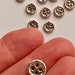10 X 10mm 1cm Silver 4 Hole Buttons. Small Blouse Dress Shirt Buttons ...
