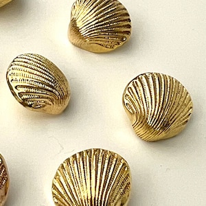 Pack of 12 18 Mm approx Round Gold Shank Shell Buttons. Blazers Jackets ...
