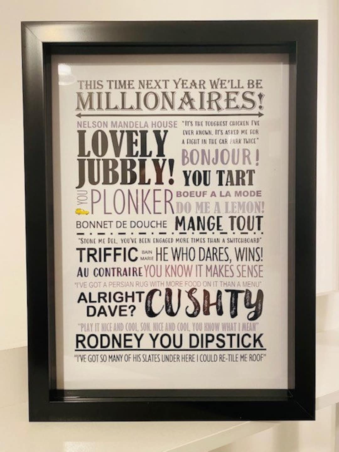 Only Fools and Horses Quotes Framed Print - Etsy