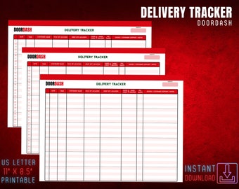 Door Dash Spreadsheet - Etsy New Zealand