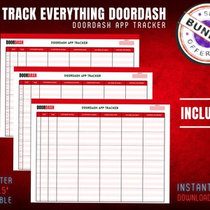 Doordash Trackers, Mileage, Daily Activity, Earnings, Delivery ...