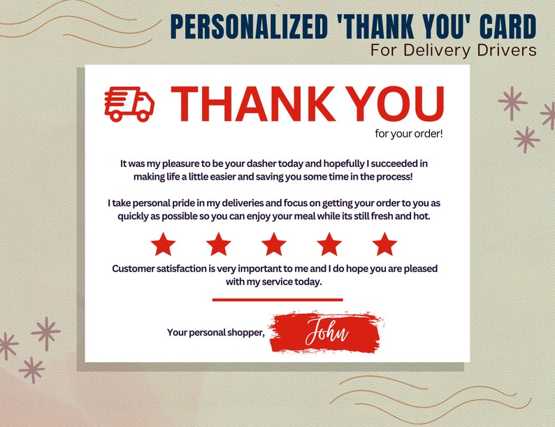 Food Delivery Thank You, Doordash, Grubhub, Ubereats, Delivery ...