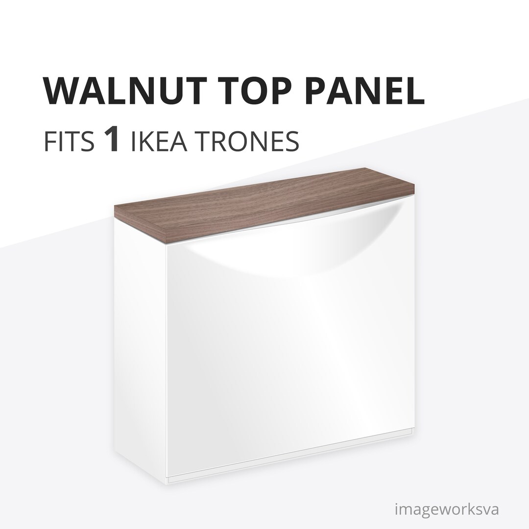 WALNUT Countertop Panel for 1 Ikea Trones Shoe Cabinet Walnut Veneer ...