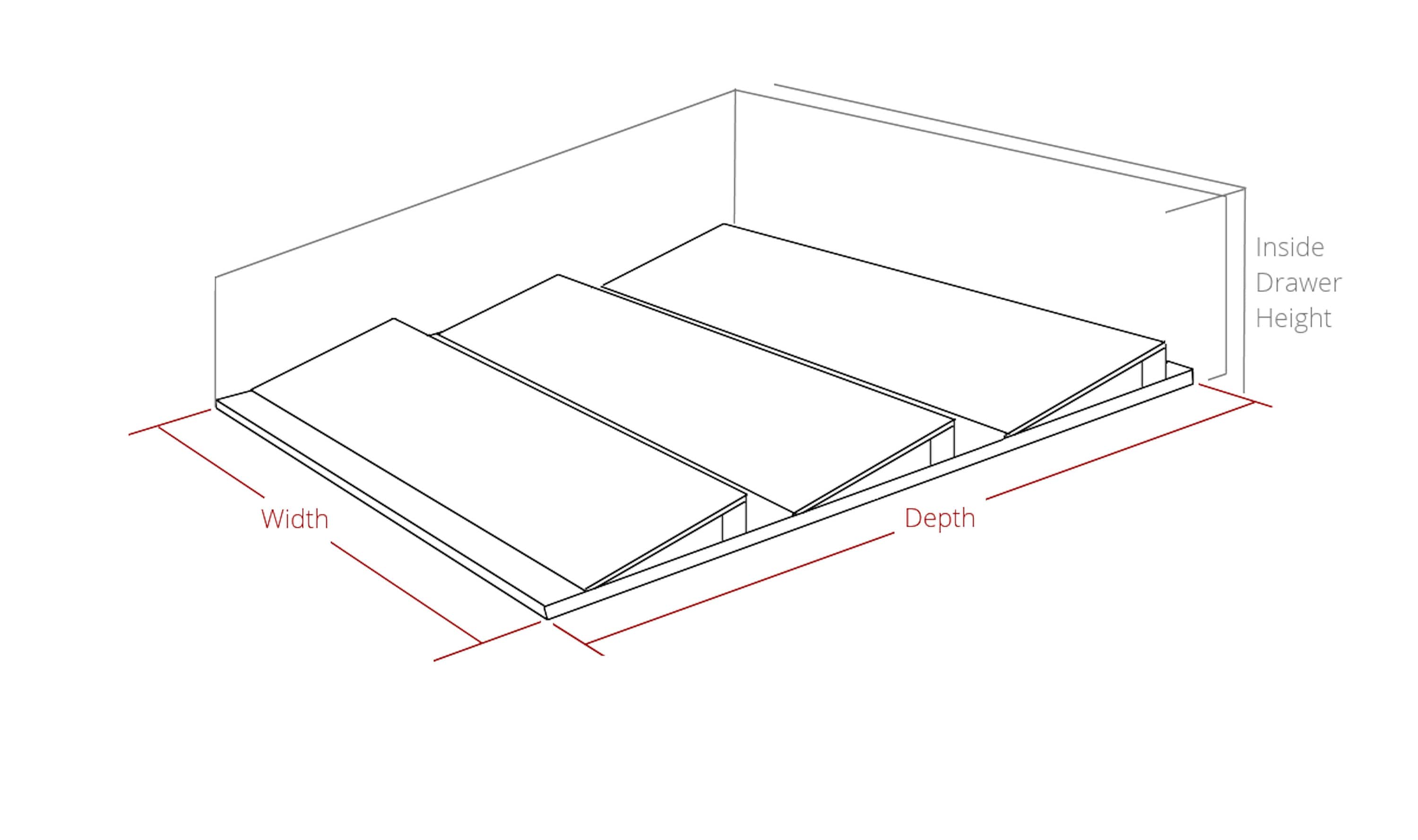 Custom Size Maple Spice Rack Drawer Insert Tray Organizer - Etsy