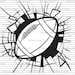 Smashing American Football Ball. Cut Files for Cricut. Clip - Etsy