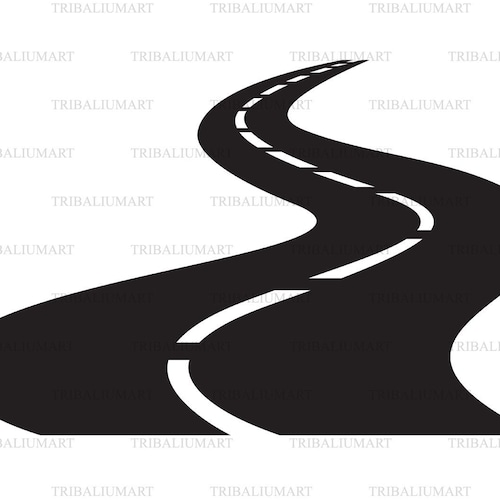 Road highway. Cut Files for Cricut. Clip Art Silhouette - Etsy