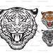 Tiger Face. Cut Files for Cricut. Clip Art Silhouette (eps, Svg, Pdf ...