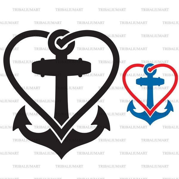 Anchor and Heart - Etsy