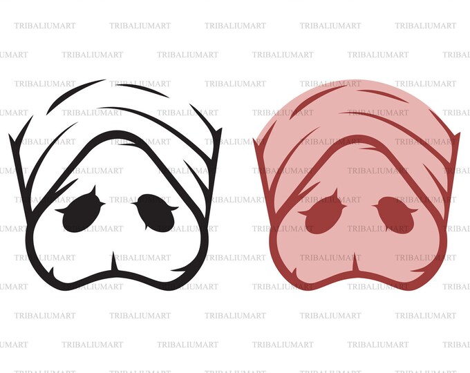 Pig Snout Clipart, Cute Pink Pig Nose SVG Cut File, Animal Nose, Swine ...
