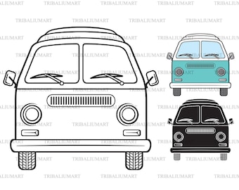 Volkswagen Van Svg Png - Etsy