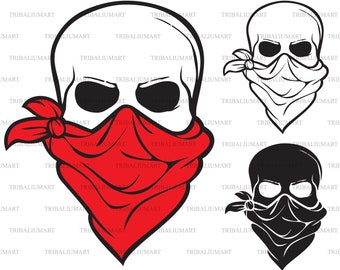 Bandana. Cut Files for Cricut. Clip Art Silhouettes eps Svg | Etsy