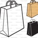Art Picture of Paper Shopping Bag. This Product is Not Teaching ...