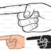 Hand or Finger Pointing. Cut Files for Cricut. Clip Art Silhouette (eps ...