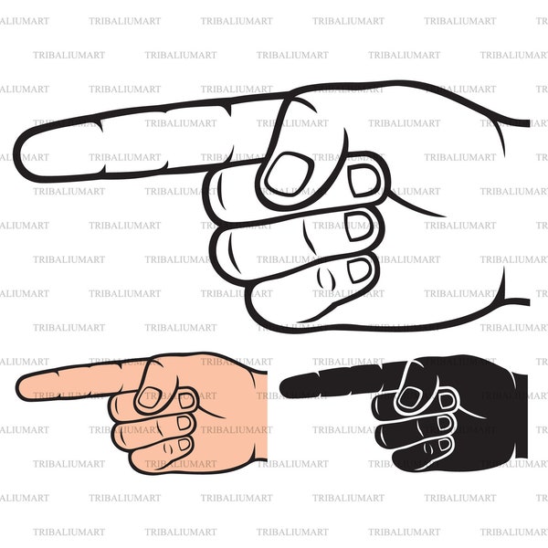 Pointing Hand - Etsy