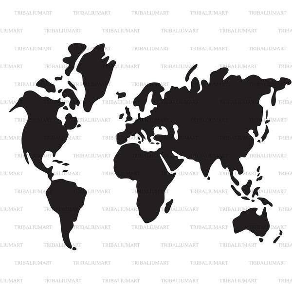 Continent Svg - Etsy