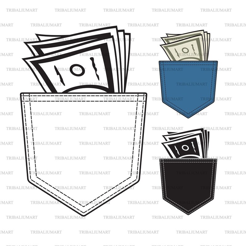 Money Pocket Card Svg - Etsy