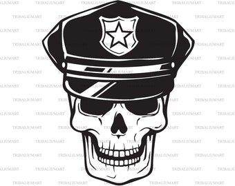 Police Officer Hat Svg Police Cap Clipart Png Eps Dxf - Etsy