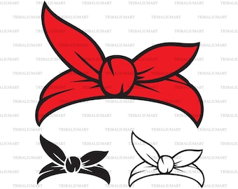 Headband Bandana Svg - Etsy