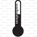 Thermometer. Cut Files for Cricut. Clip Art Silhouettes (eps, Svg, Pdf ...