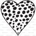 Cow Spots Heart animal Skin Pattern Background. Cut Files for Cricut ...