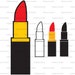 Lipstick. Cut Files for Cricut. Clip Art Silhouette (eps, Svg, Pdf, Png ...
