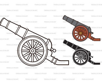 Cannon SVG Cannon Vector Cannon Cut File Cannon Clipart - Etsy