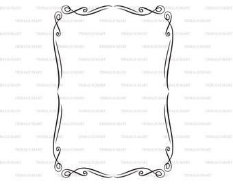 Ornate Frame Blank Cutting Svg, Ornate Frame Clipart Image, Ornate ...