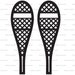Traditional Snowshoe. Cut Files for Cricut. Clip Art (eps, Svg, Pdf ...