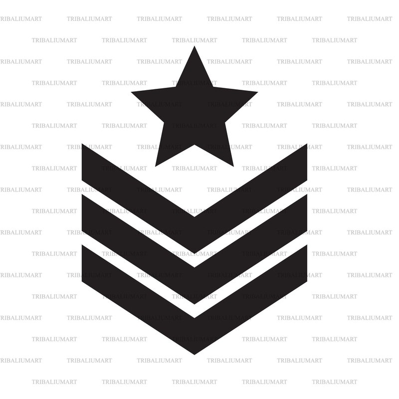 Army Rank Svg - Etsy