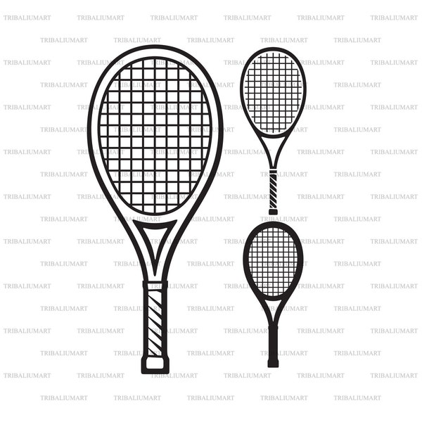 Tennis Racket Svg - Etsy