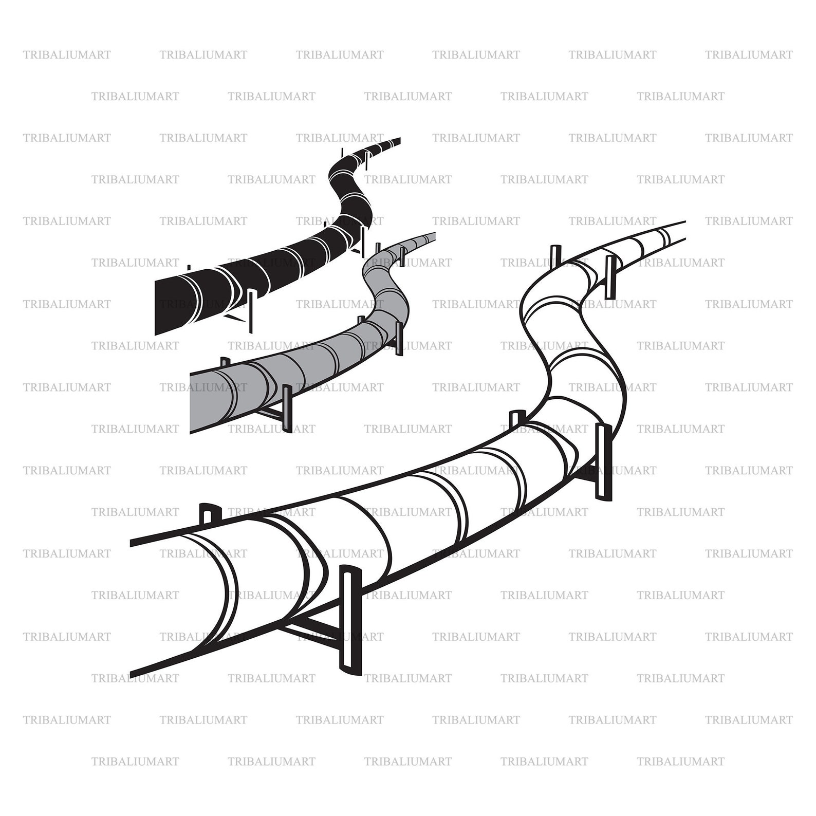 Pipeline. Cut Files for Cricut. Clip Art Silhouette eps Svg - Etsy Hong ...
