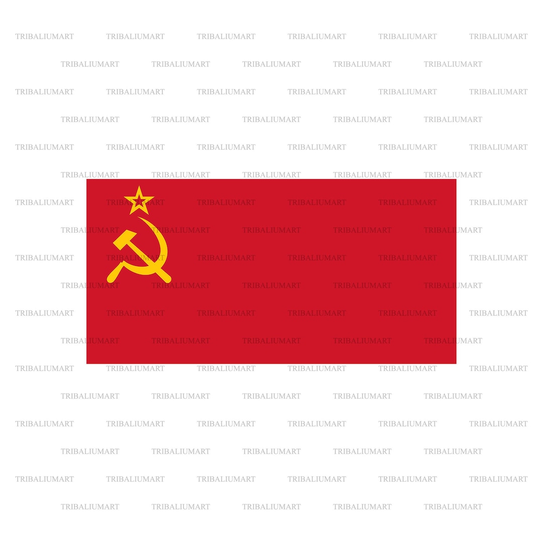 USSR Flag (symbol of Communism). Cut Files for Cricut (eps, Svg, Pdf ...