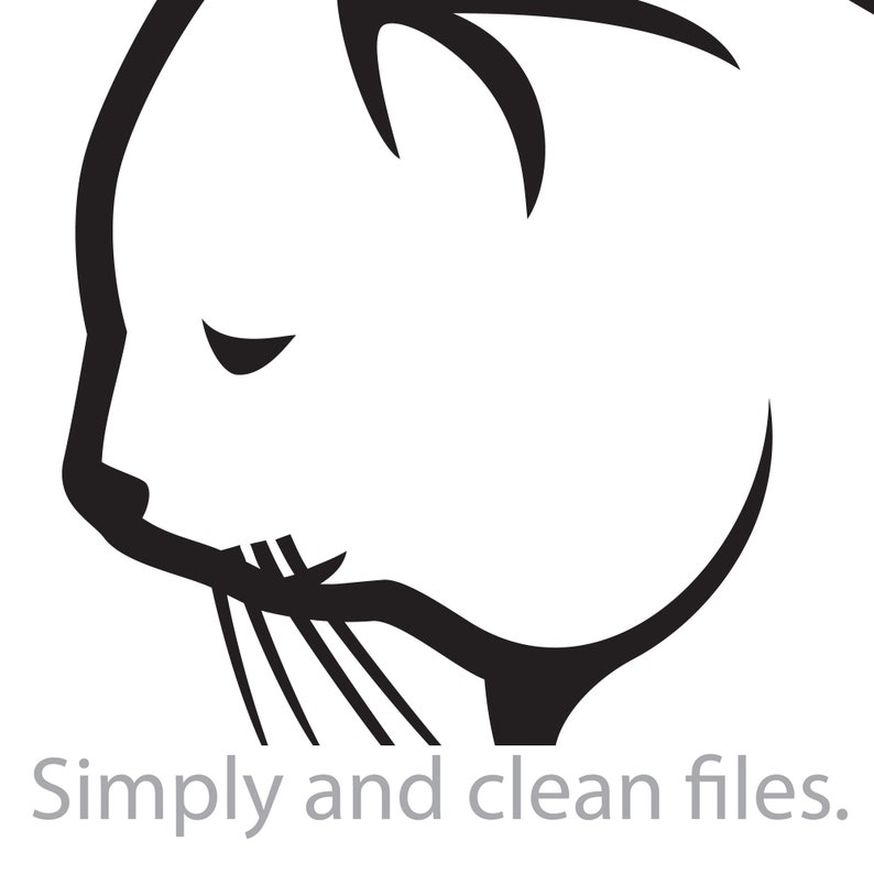 Cat. Cut Files for Cricut. Clip Art Silhouette eps Svg Pdf - Etsy
