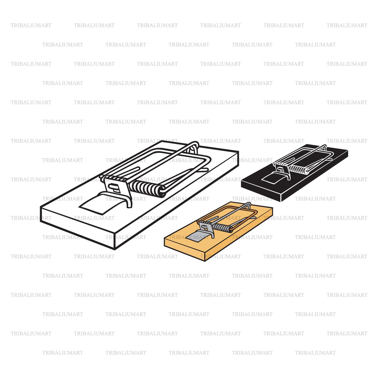 Mousetrap. Cut Files for Cricut. Clip Art (eps, Svg, Pdf, Png, Dxf ...