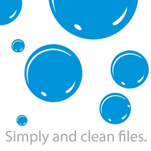 Bubbles. Cut Files for Cricut. Clip Art Silhouette (eps, Svg, Pdf, Png ...