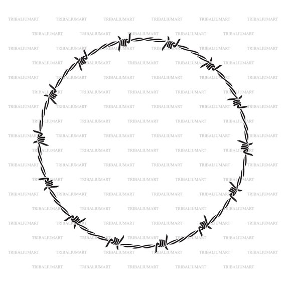 Barbed Wire Circle Clipart
