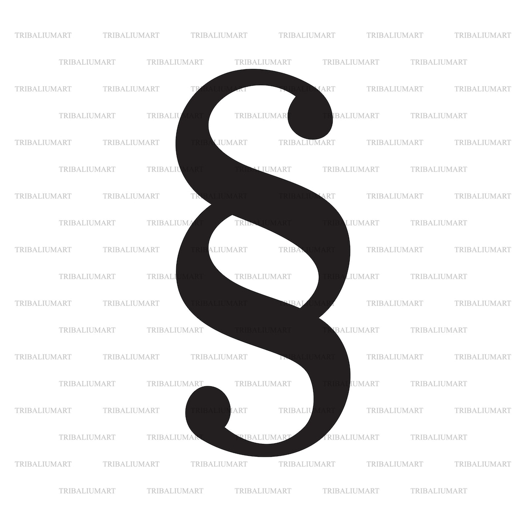 Paragraph Sign. Cut Files for Cricut. Clip Art Silhouettes (eps, Svg ...