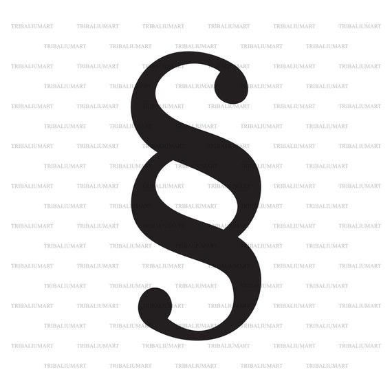 Paragraph Sign. Cut Files for Cricut. Clip Art Silhouettes | Etsy