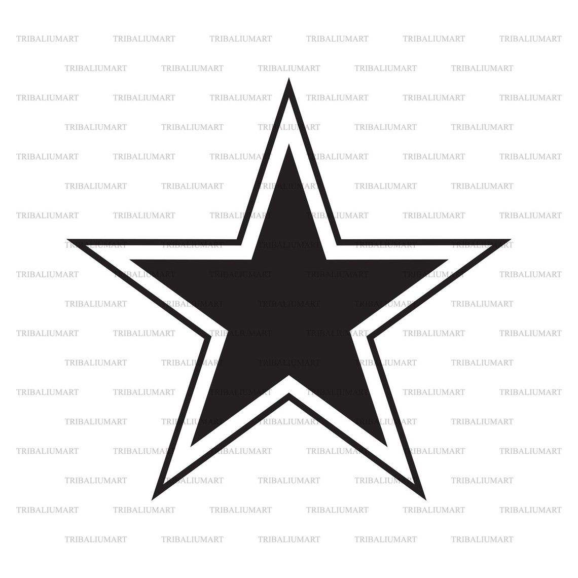 Estrella. Cortar archivos para Cricut. Siluetas de Clip Art | Etsy