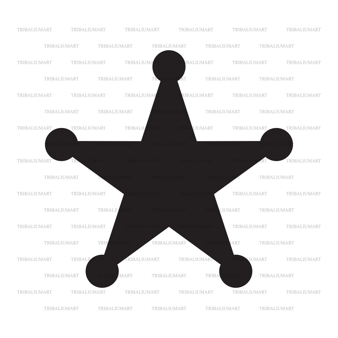 Sheriff Badge (sheriff Star). Cut Files for Cricut. Clip Art ...