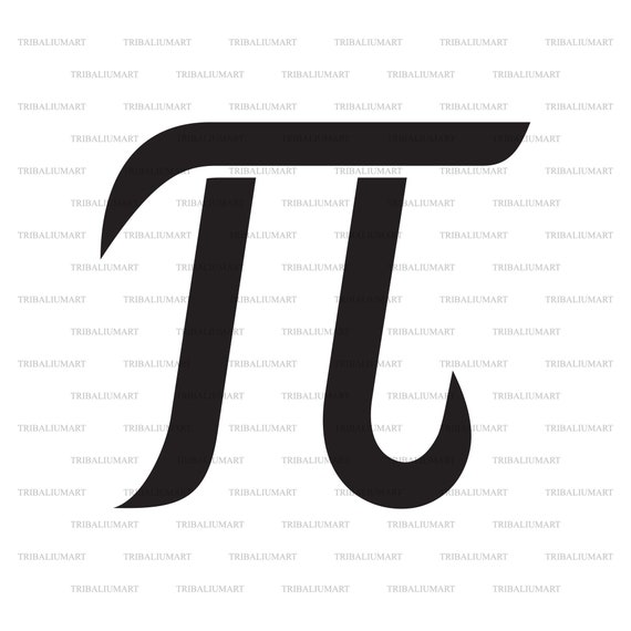 Greek Letter Pi. Cut Files for Cricut. Clip Art Silhouette | Etsy