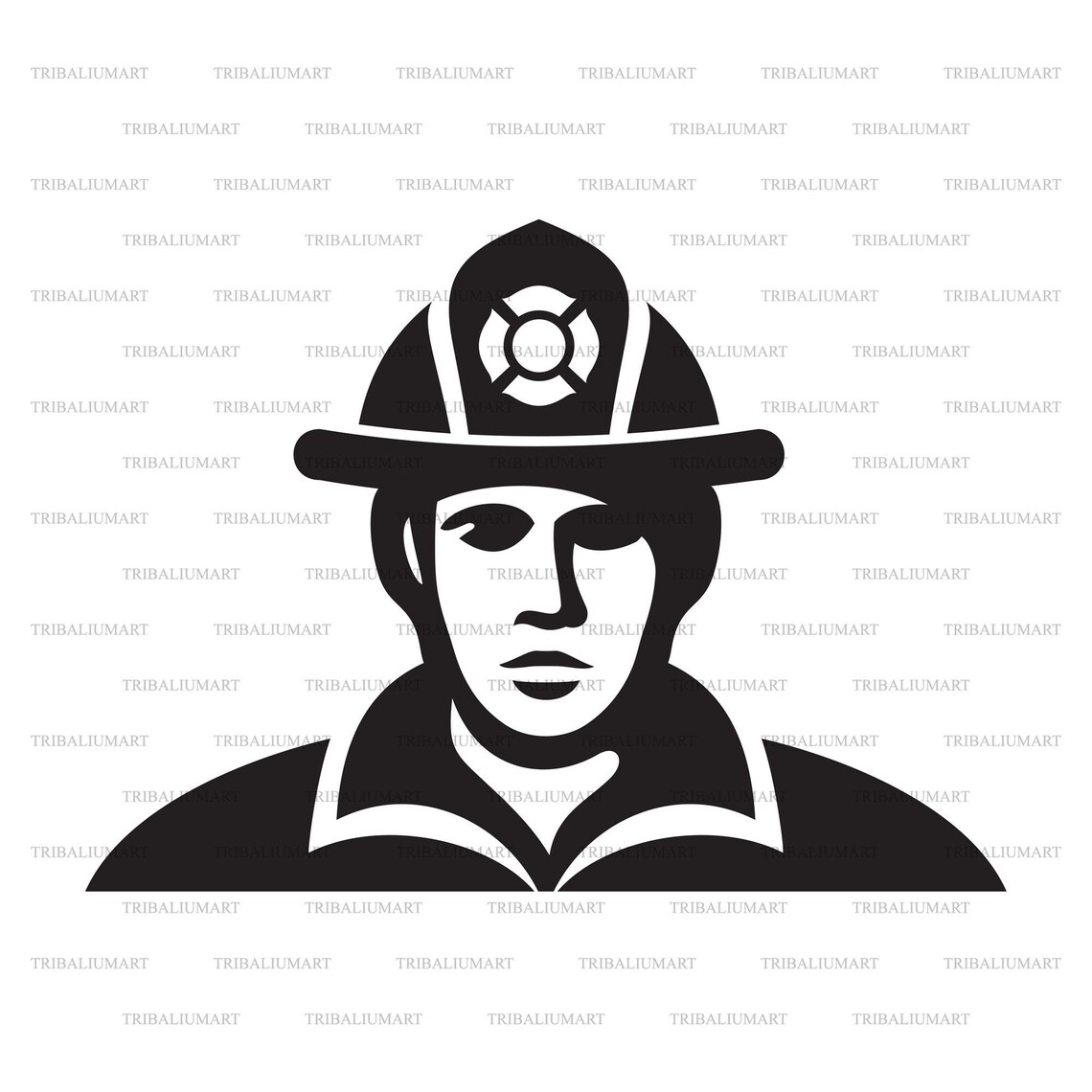 Fireman in Uniform firefighter. Cut Files for Cricut. Clip - Etsy