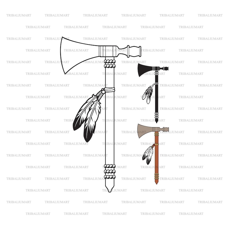 Indian Axe. Native American Warrior Tomahawk. Cut Files for - Etsy
