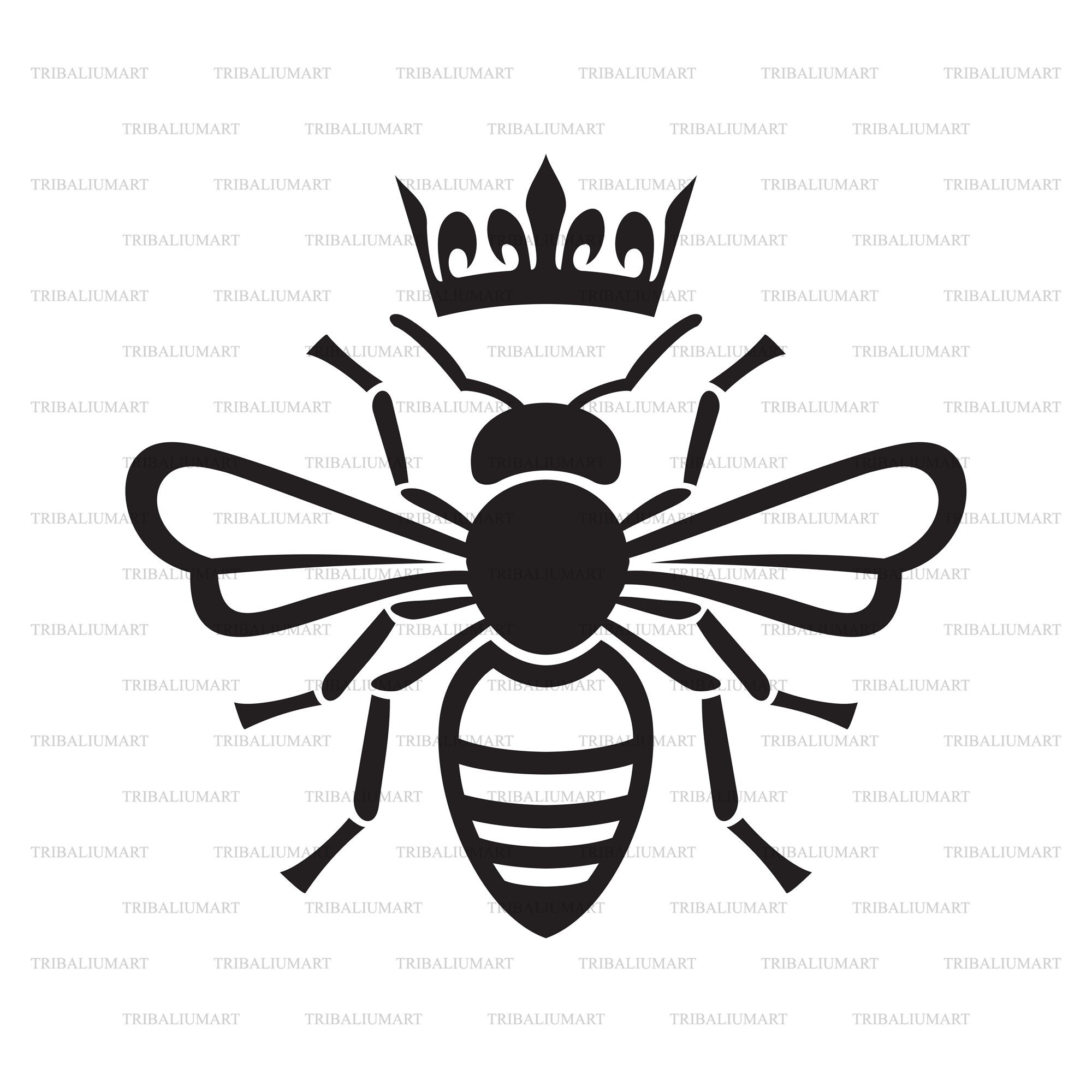 Bee Queen. Cut Files for Cricut. Clip Art Silhouette eps - Etsy