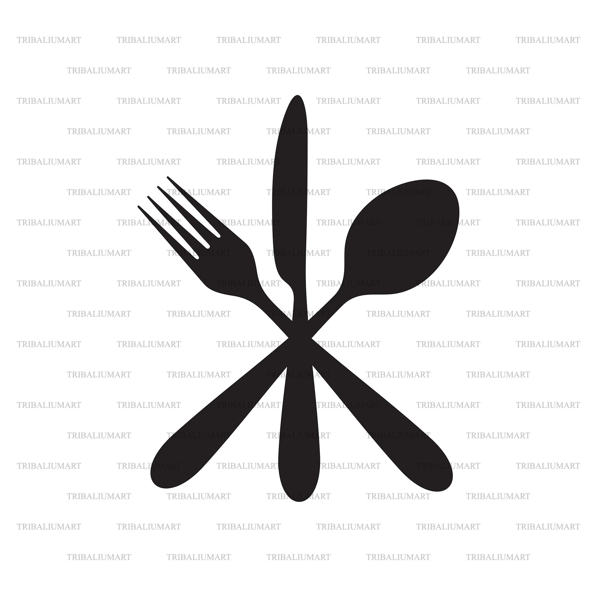 Fork And Knife Crossed Logo