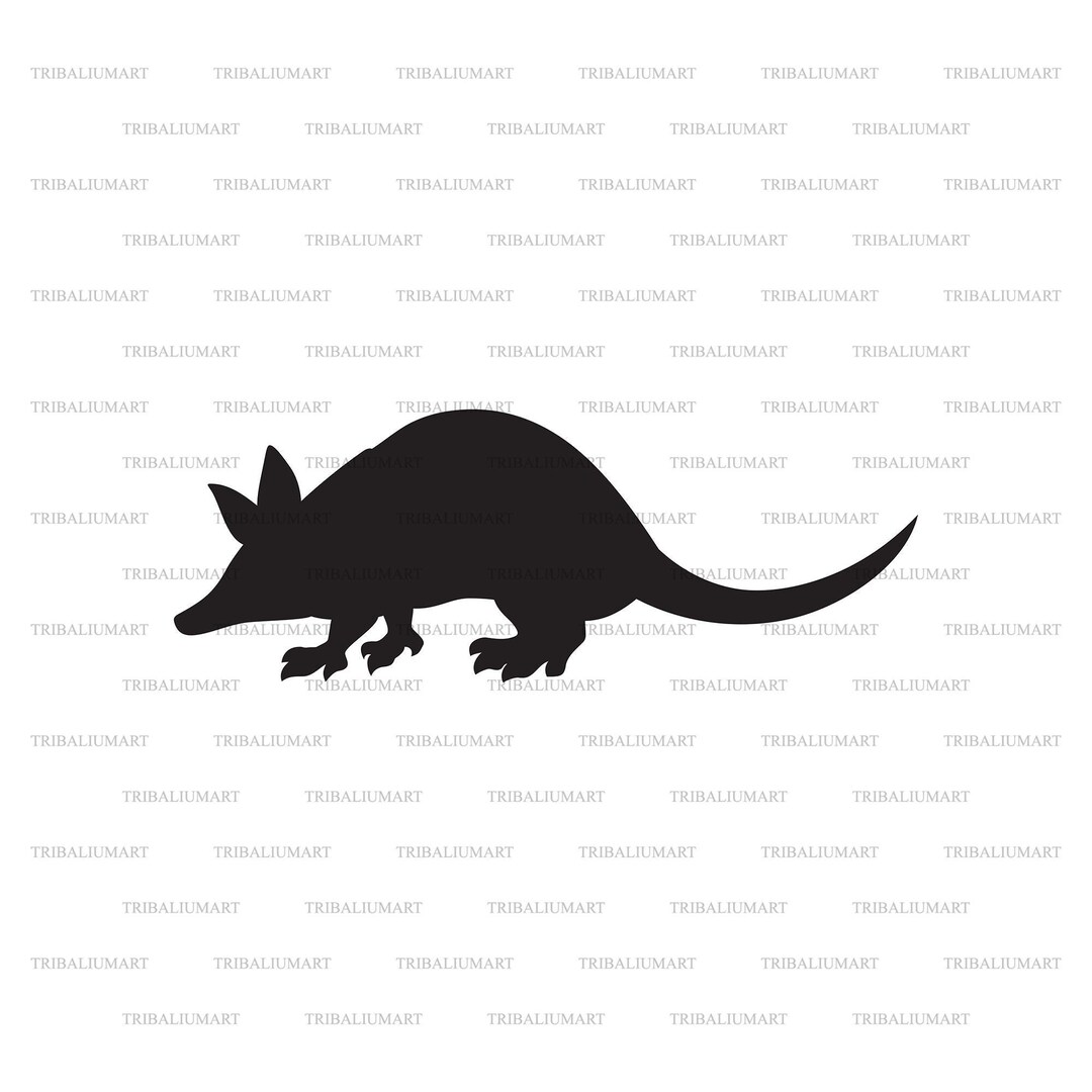 Armadillo Animal. Cut Files for Cricut. Clip Art Silhouette (eps, Svg ...